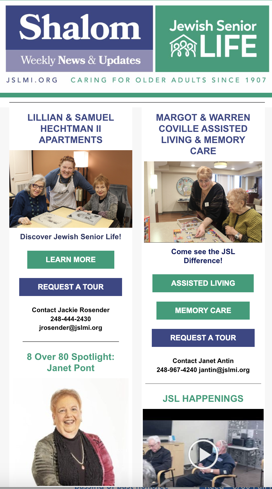 March 24, 2023 - Jewish Senior Life of MI